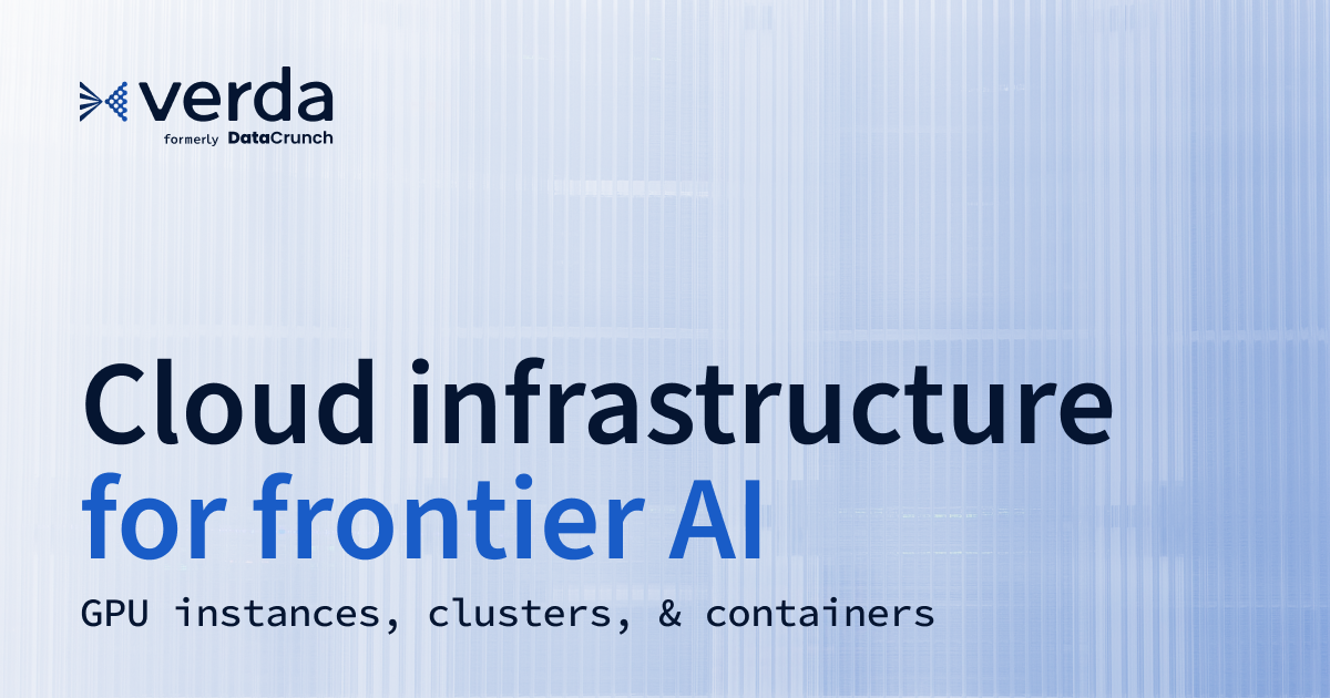 Company — Verda (formerly DataCrunch)